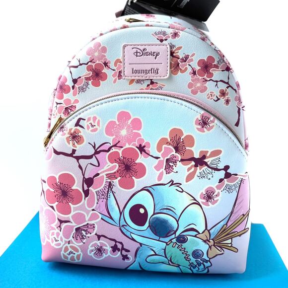 Loungefly | Bags | Loungefly Stitch Scrump Cherry Blossoms Mini ...